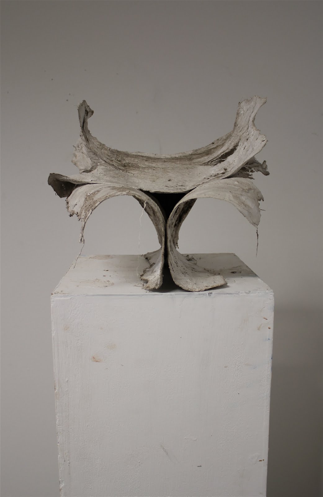 Lucy Fudge: Development work, 2011. Fragmented Figure. Bandage and Earth.