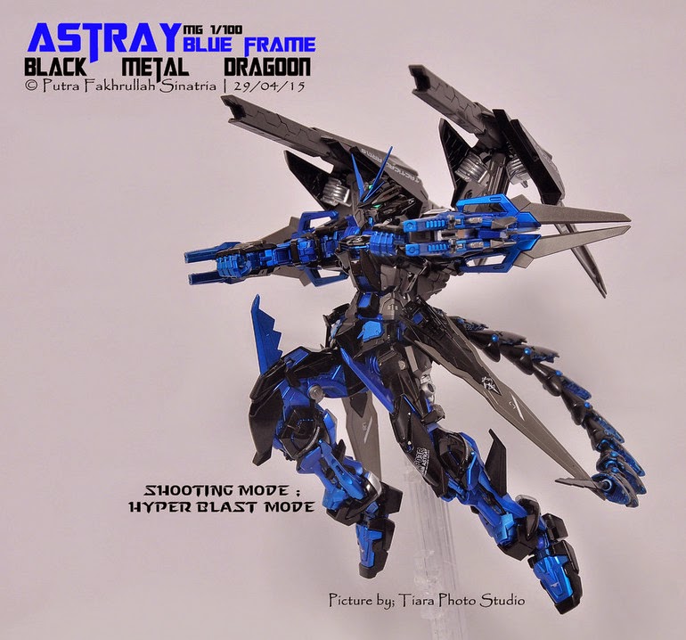 GUNDAM GUY: MG 1/100 Astray Blue Frame Black Metal Dragoon - Custom Build