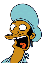 Alvarito no está en casa: Es para Apu que lo miran por TV