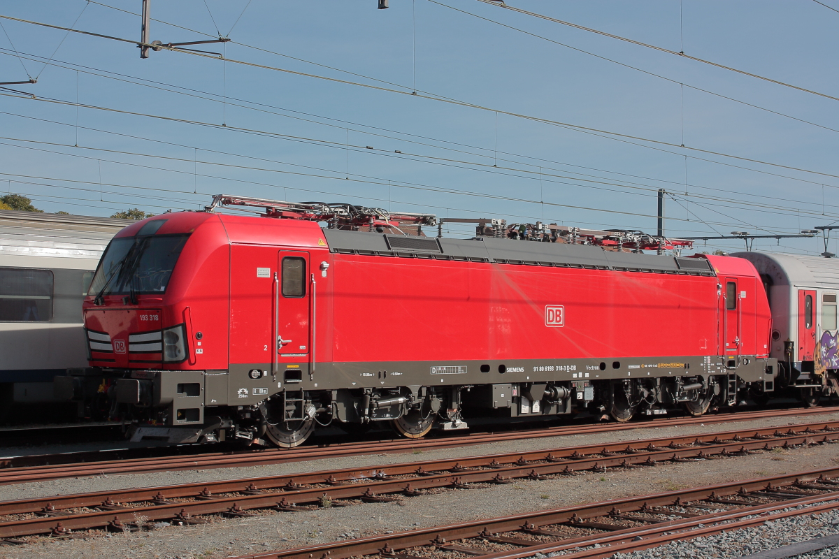 LA PASSION DU TRAIN: Essais de la Vectron DB 193.318 en Belgique (3 / 3 ) .