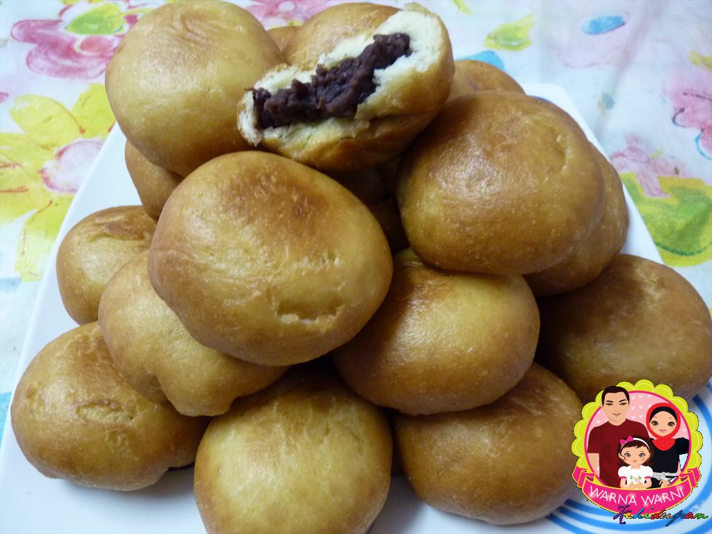 dapur dinda: PAU GORENG INTI KACANG MERAH