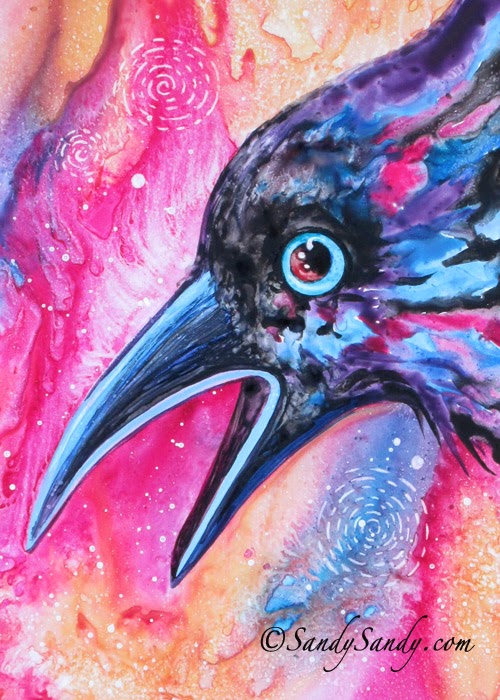 *SANDY SANDY ART*: Crow ~ Symbol of Magic and Protection