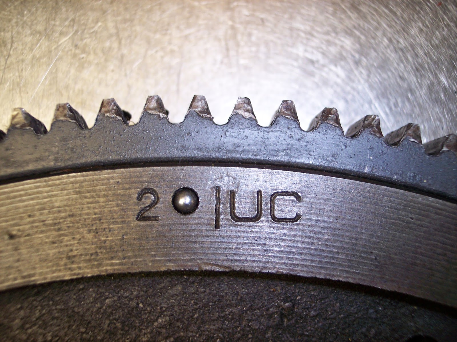 Chev 235 Guy Flywheel Timing Marks