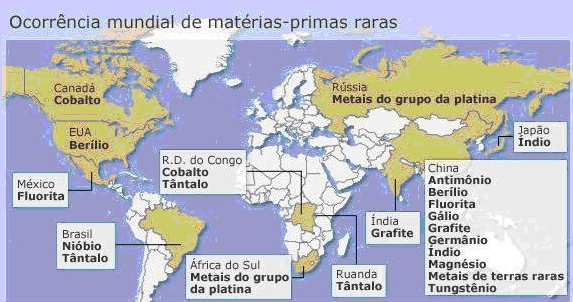 BIBOCA AMBIENTAL : TERRAS RARAS - METAIS