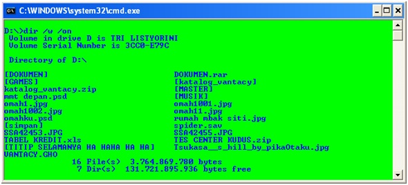 Perintah Internal MS- Dos ~ Teknik Informatika