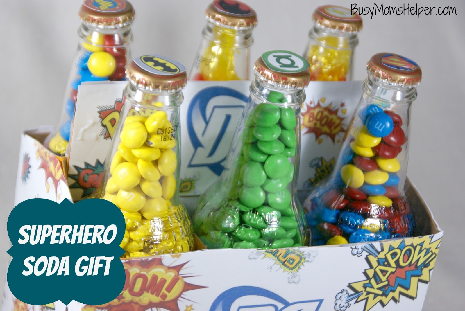 Superhero Soda Gift - Busy Mom's Helper