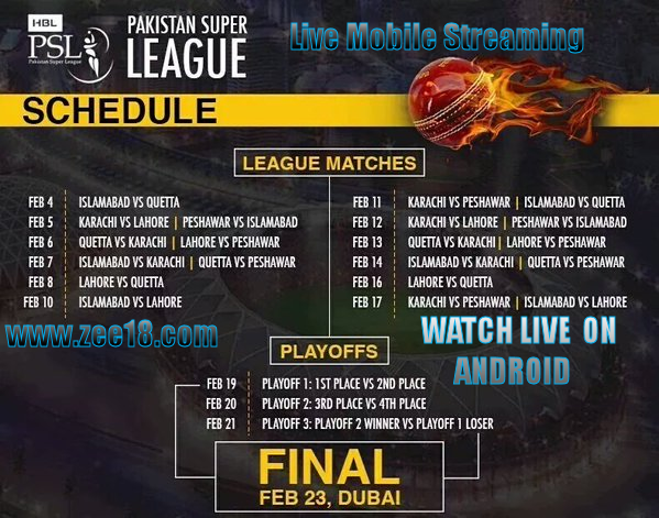 PSL Schedule 2016 | PSL T20 Fixtures | Time Table - Best Shopping Sites ...