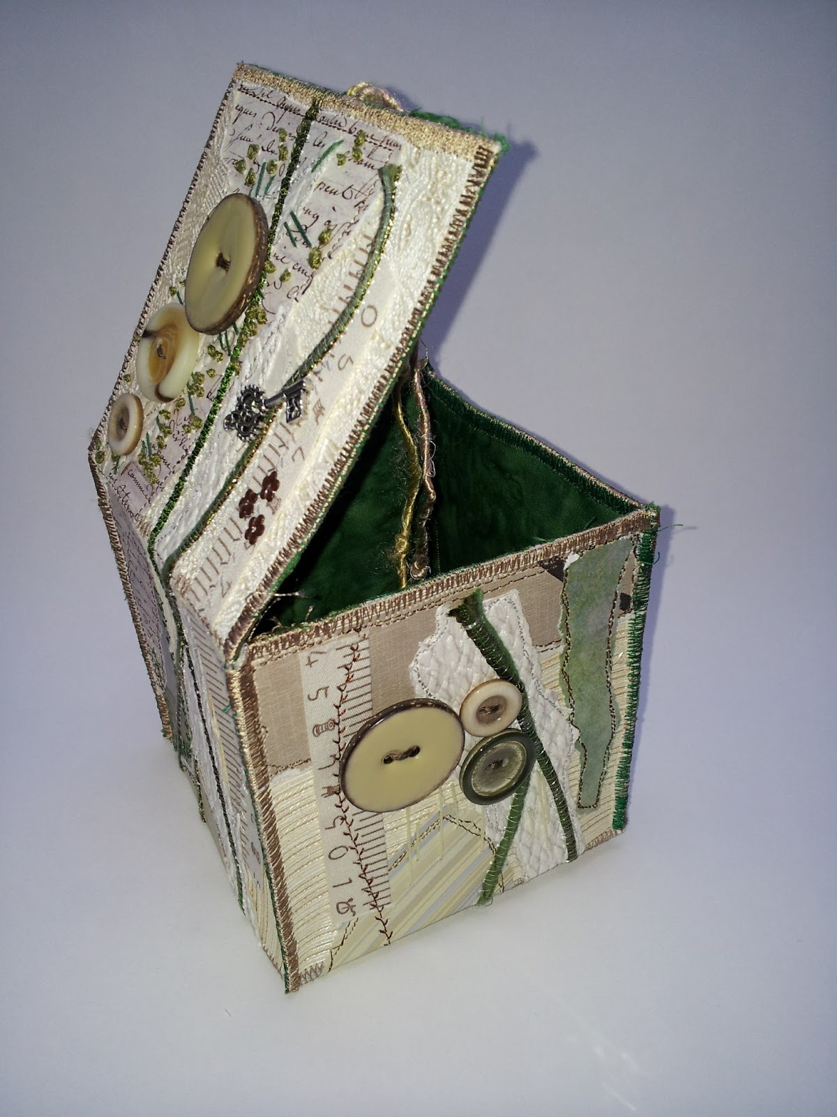 H-anne-Made: Stitched collage boxes workshop