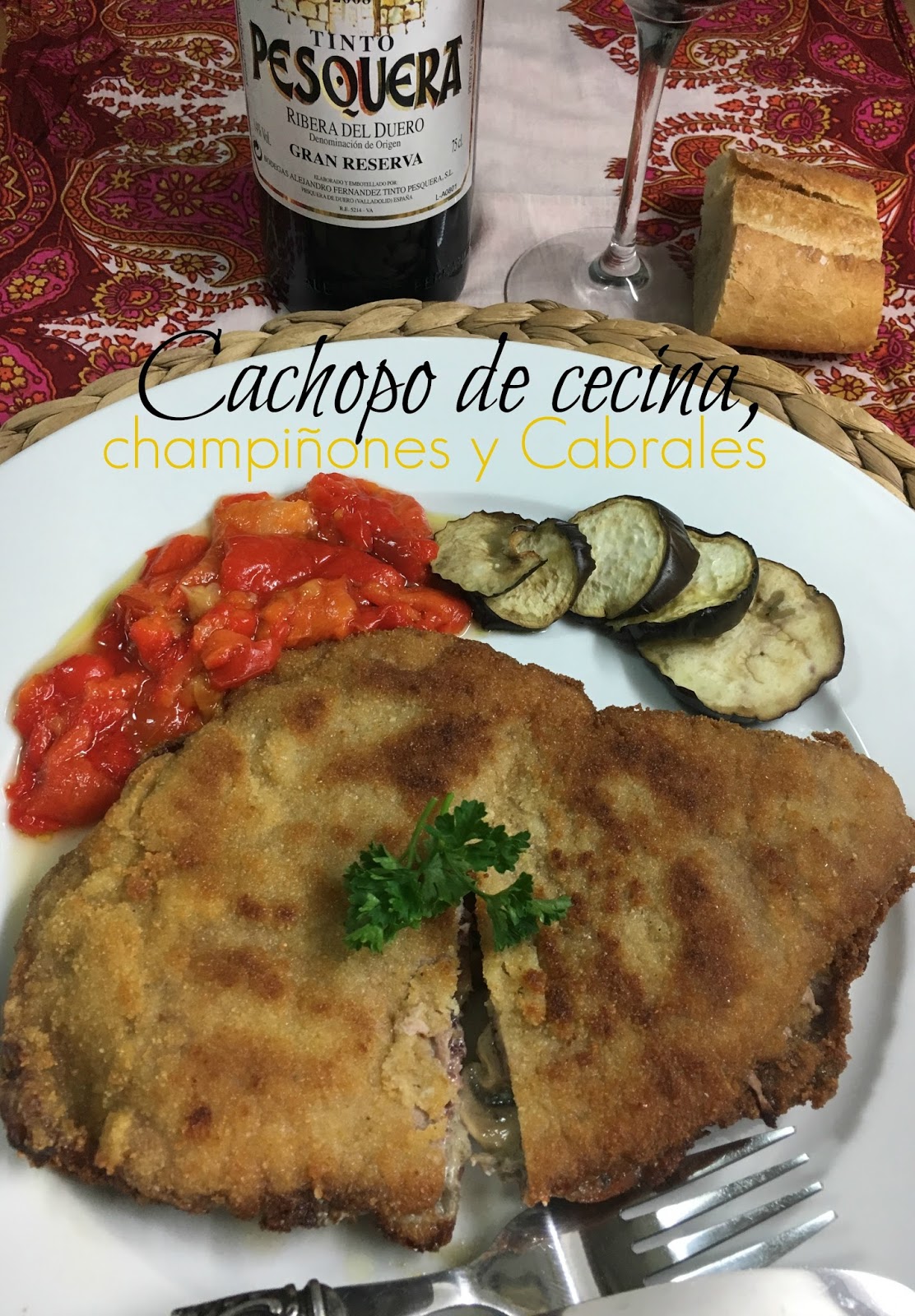 Las recetas de Martuka: Cachopo De Cecina, Champiñones Y Cabrales