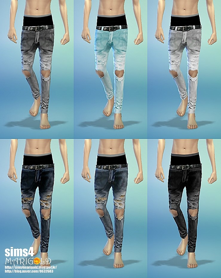 sagging destroyed jeans ~ Nathys Sims
