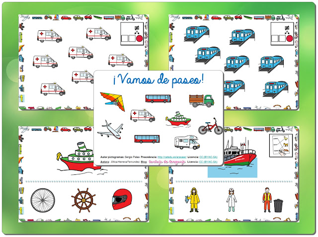 Burbuja de Lenguaje: Juegos Interactivos Transportes