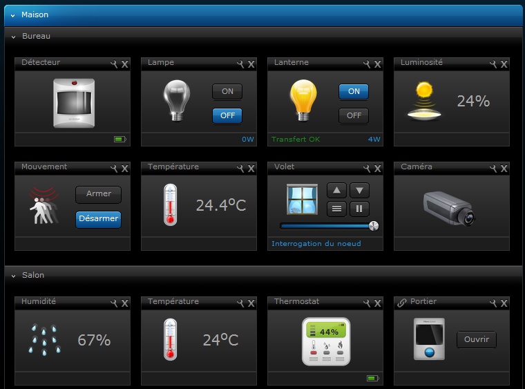 Domotique - Interface - blubsy