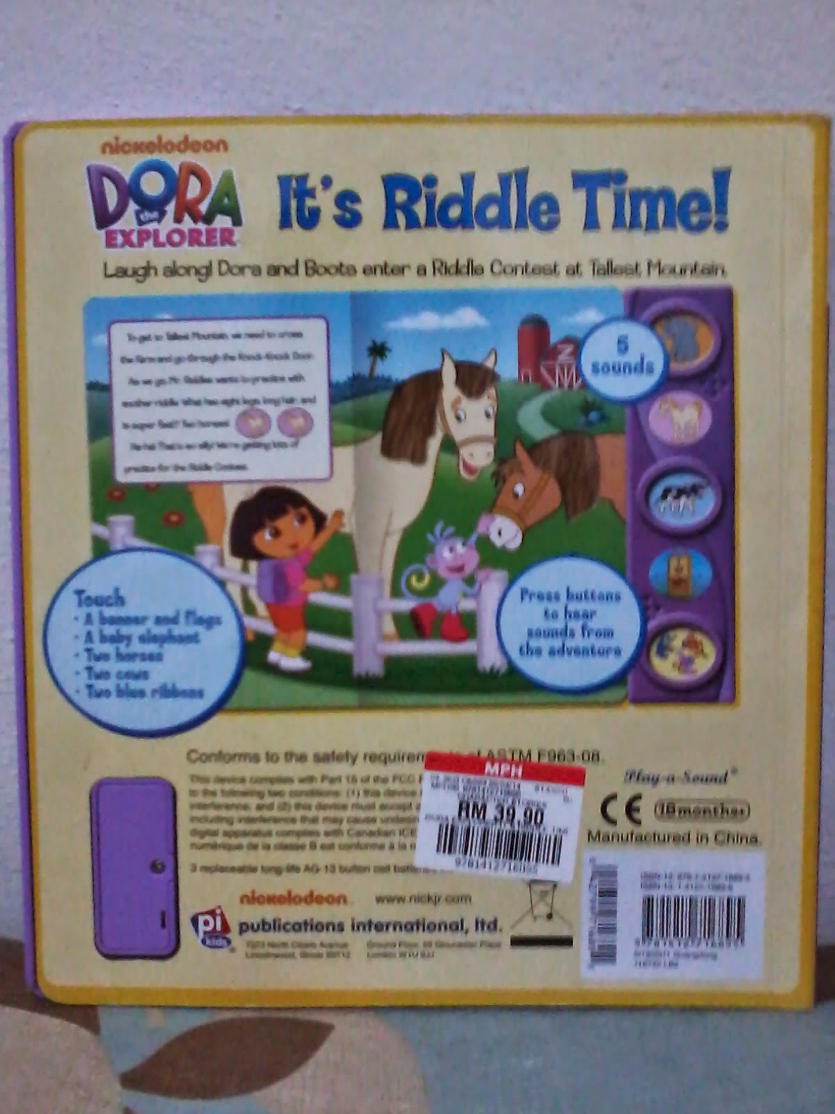 Play-a-Sound: Dora the Explorer, It s Riddle Time!