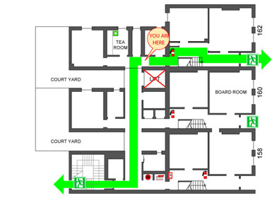 Arindam Bhadra Fire Safety : Exit Route as on OSHA
