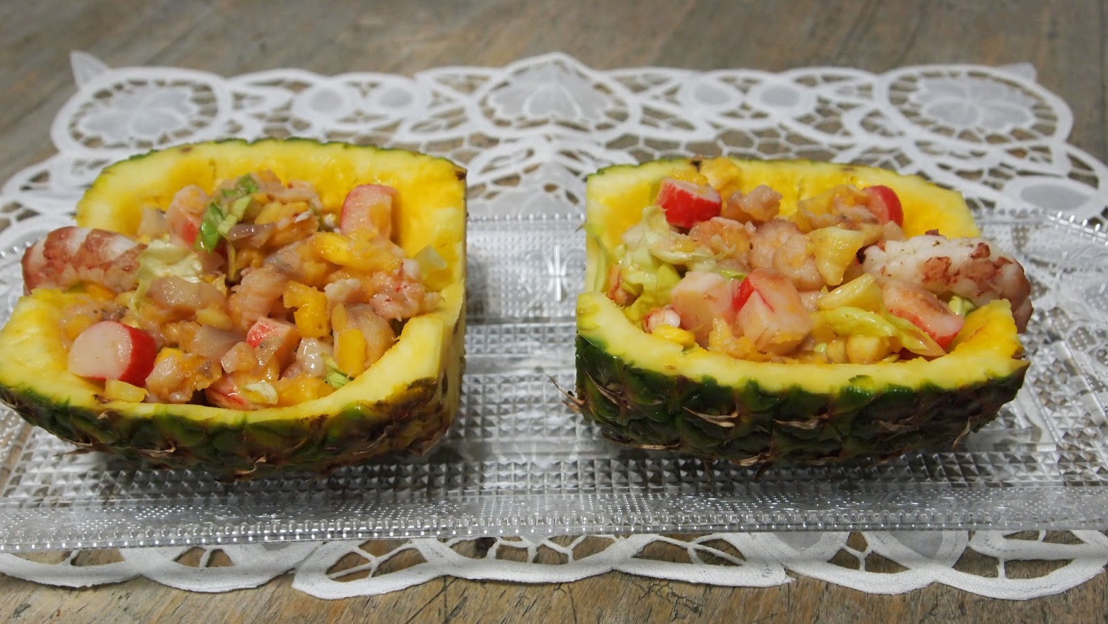 Piña rellena ~ Andreíta come de todo