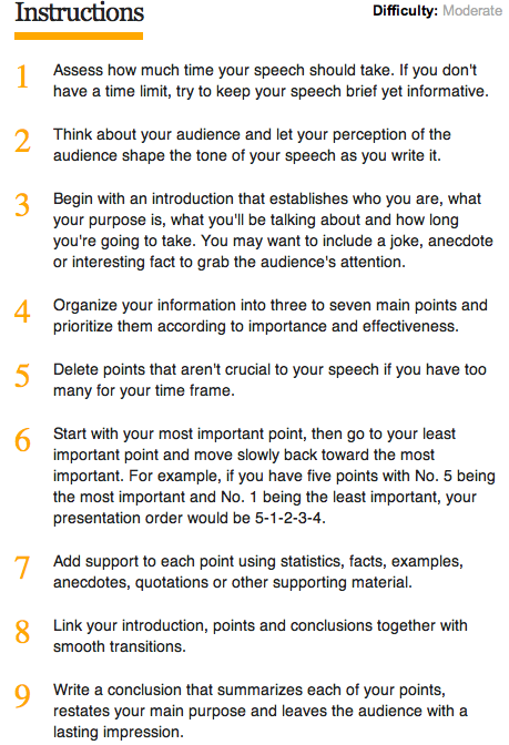 Context of Practice.: MORE SPEECH TIPS