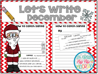 1st Grade Hip Hip Hooray!: Let's Write December