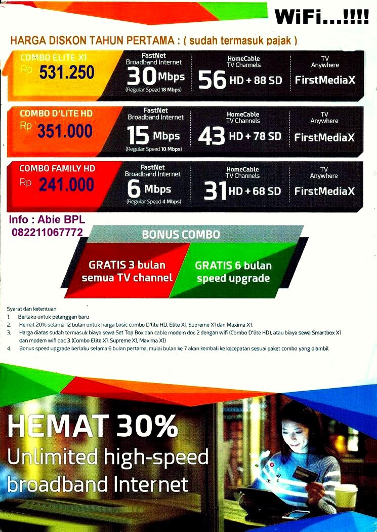 MODEM ROUTER GRATIS FIRST MEDIA..MAU???