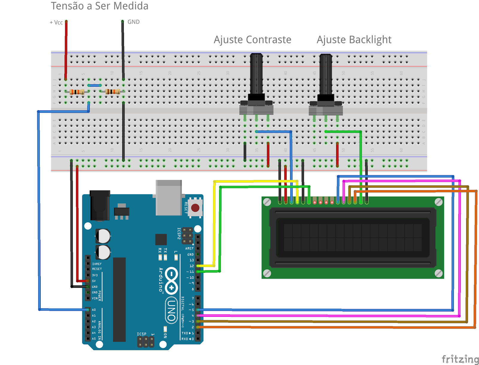 Utilizando O Arduino Como Voltímetro Cc Eletrônica De Garagem
