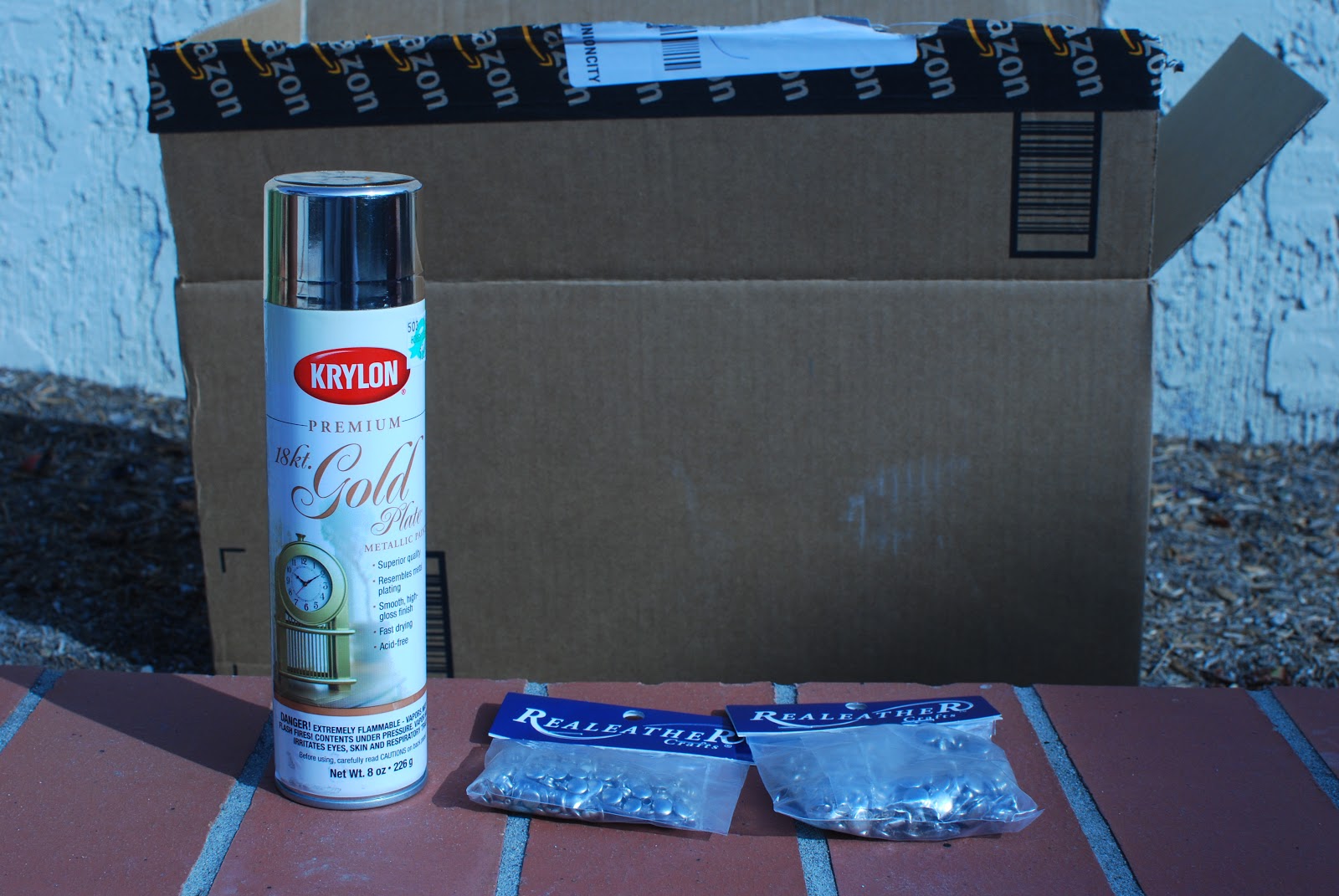 Simply Pinspirational: DIY Spray Painting for Rivets (or any small objects)