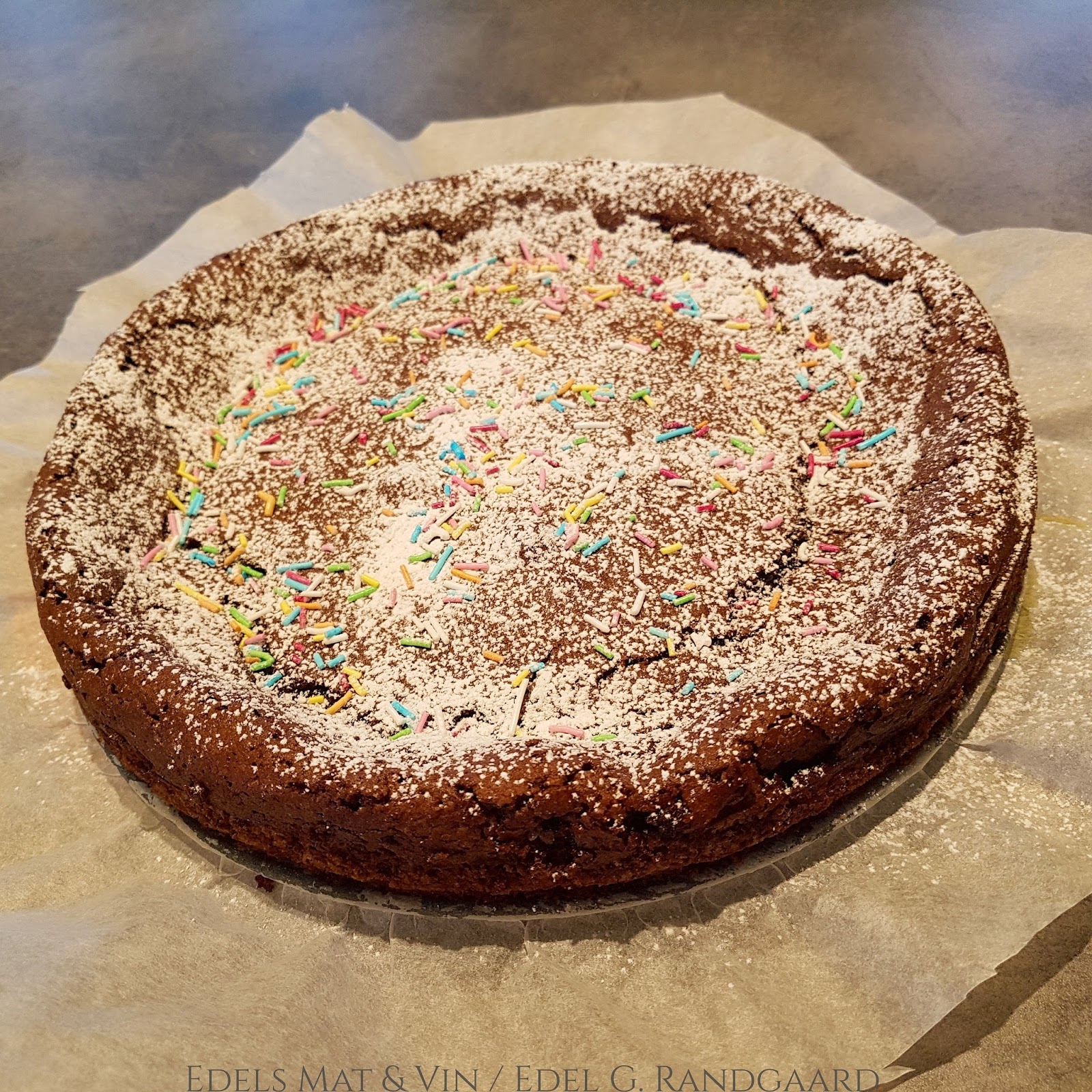 Edels Mat : Rustikk Kladdkake ♥