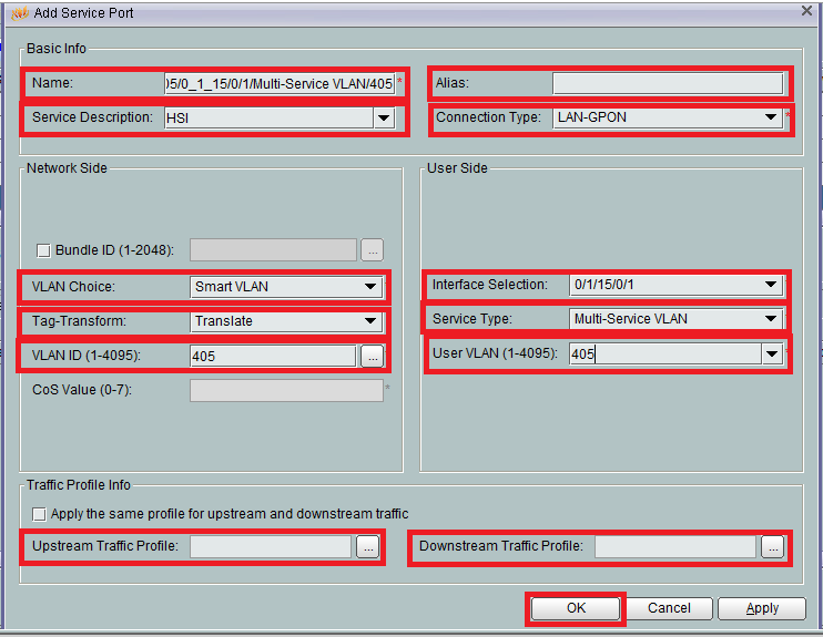 How to register Huawei ONT by U2000 (function as router / bridge)