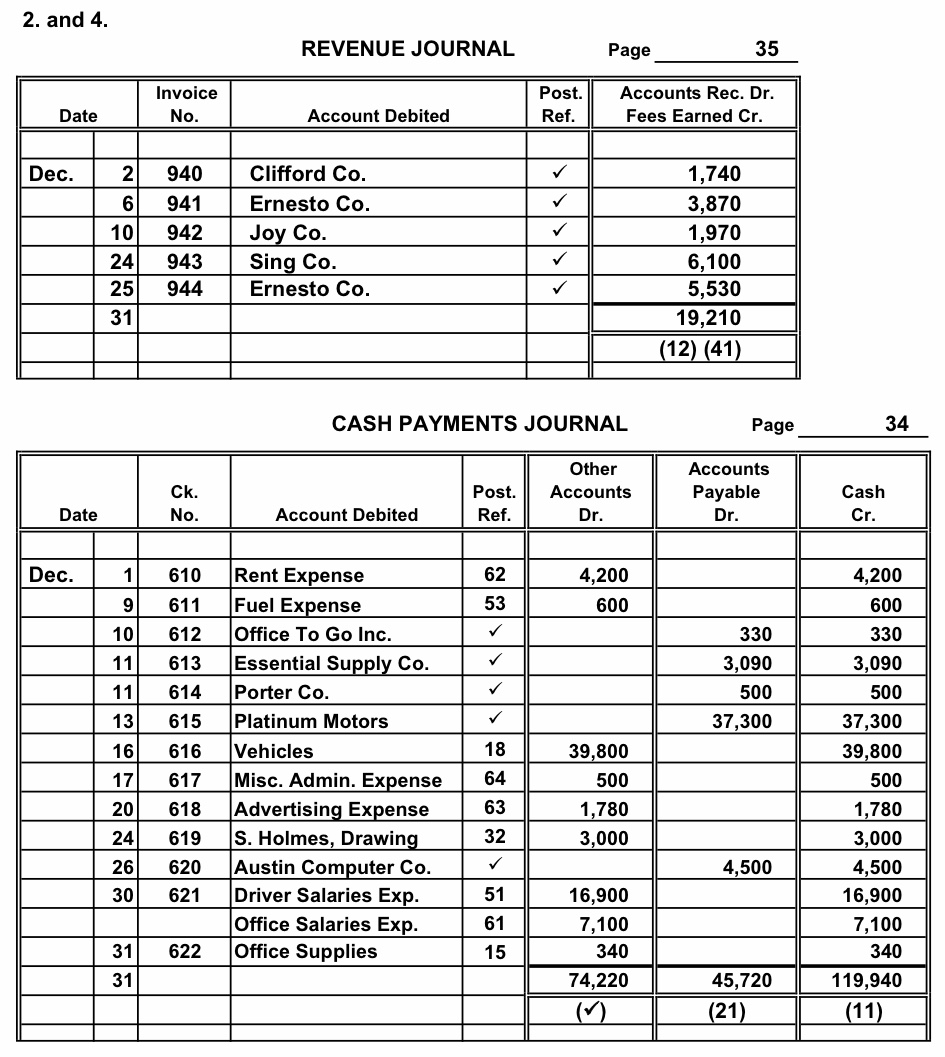 Accounting Questions and Answers: PR 5-5A All journals and general ...