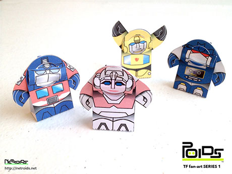 Poids : Transformers Paper Toys Series 1 | Paperized Crafts