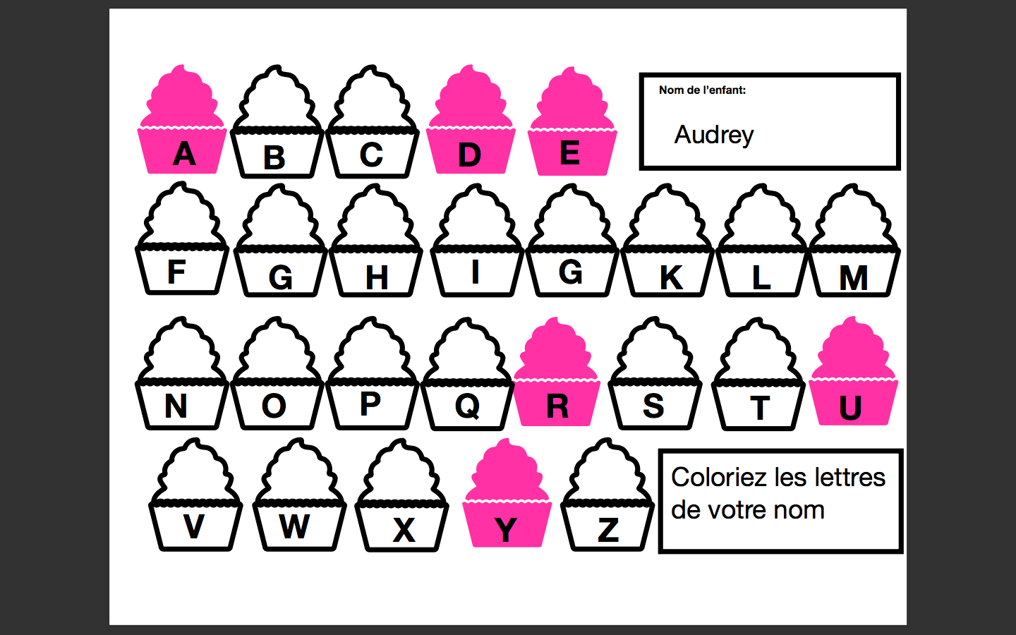 Apprendre à écrire son nom ( jeu éducatif GRATUIT)