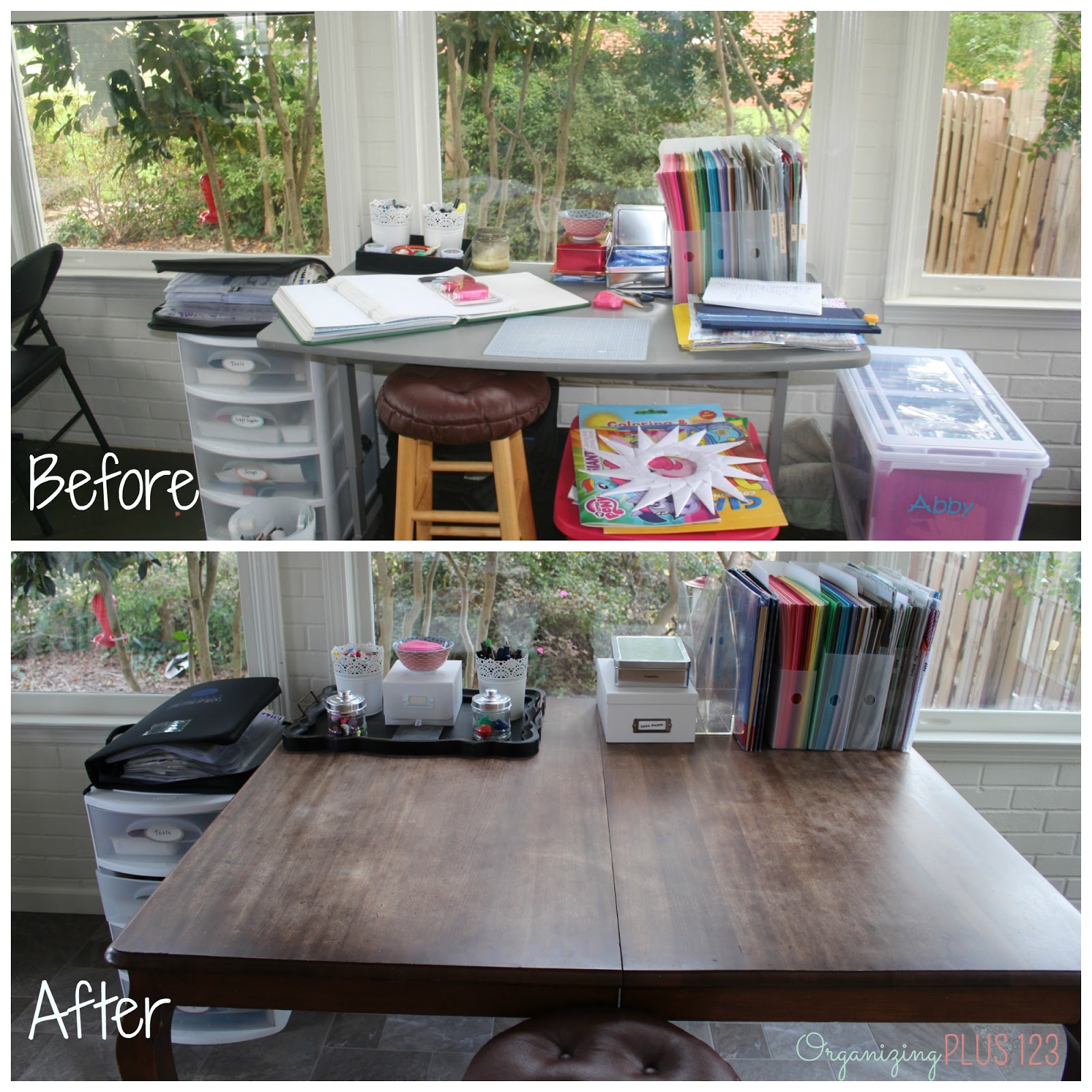 Organizing Plus 123: My Craft Room Transformation