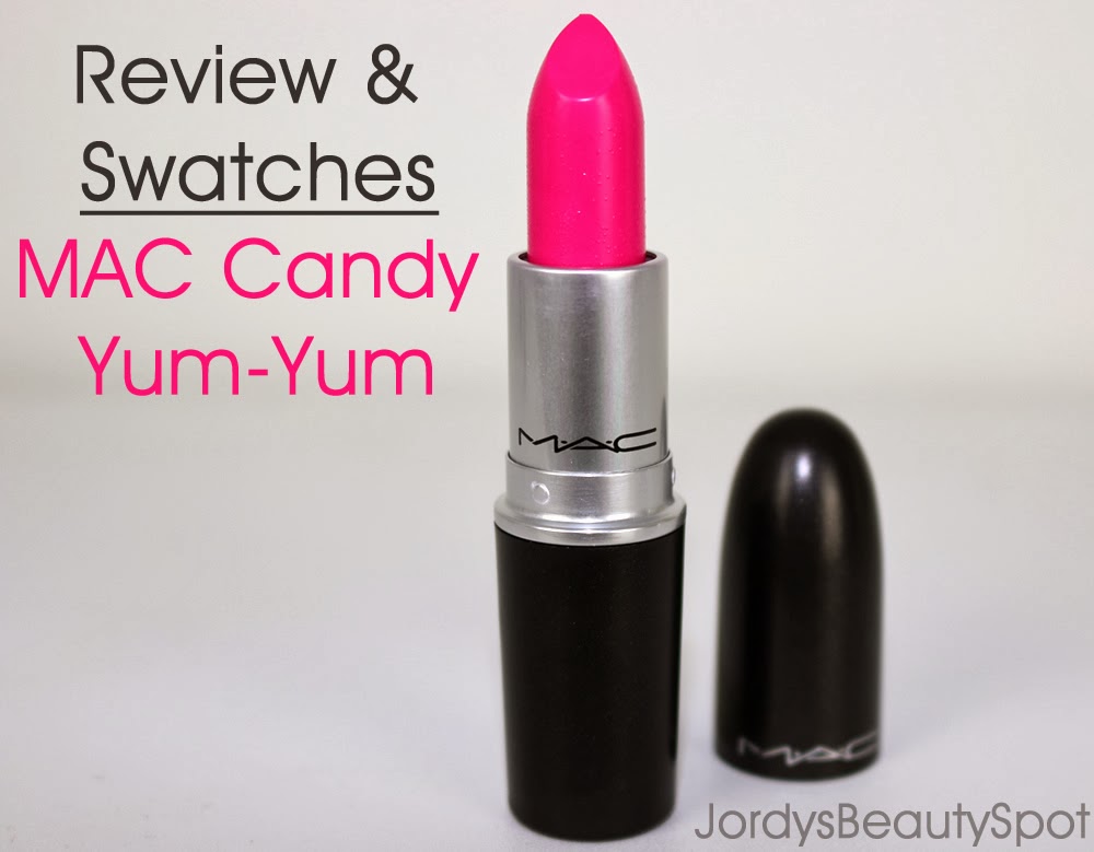 Jordy's Beauty Spot: REVIEW AND SWATCHES: MAC CANDY YUM-YUM LIPSTICK