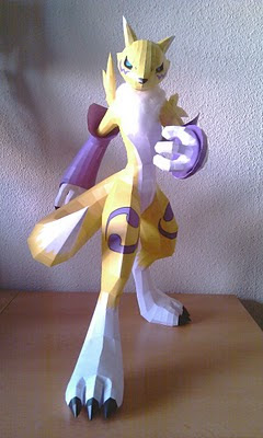 Digimon Renamon Papercraft | Craft Paper Craft