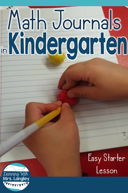 Math Journals in Kindergarten | Learning with Mrs. Langley