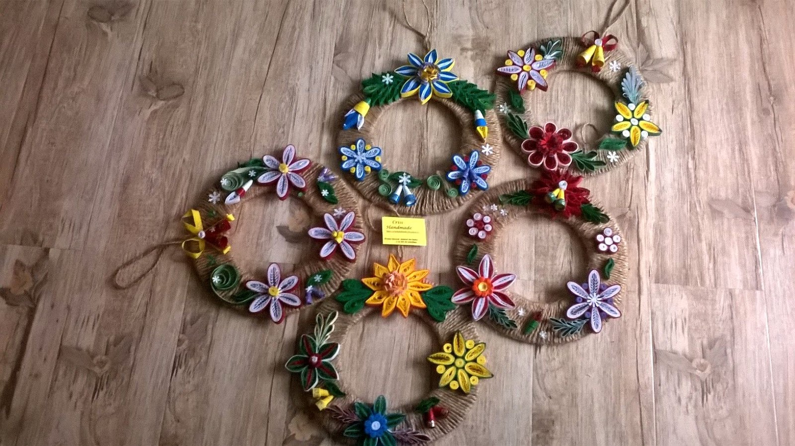 Criss handmade: Coronite Craciun handmade