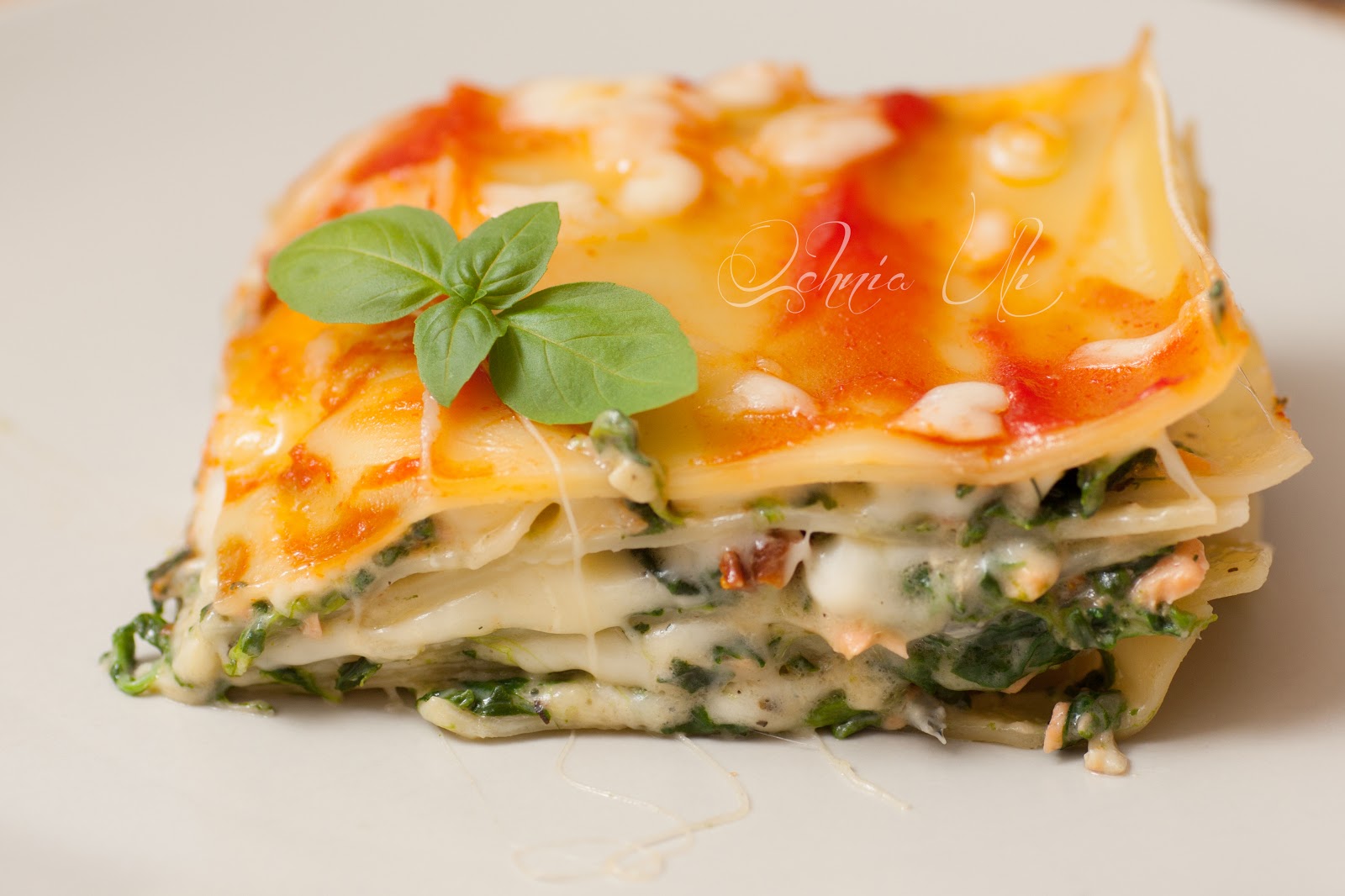 Qchnia Uli: Lazania ze szpinakiem, łososiem i Lazurem