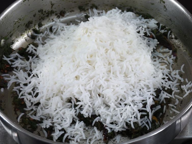 Coriander Rice / Kothamalli Sadam | Steffi's Recipes