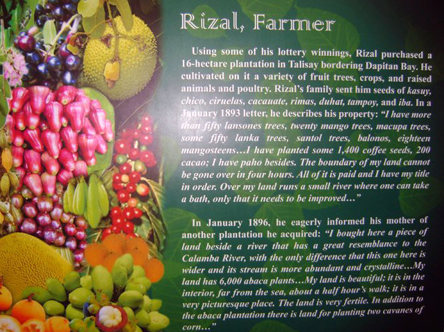 The Life and Works of Rizal: Rizal, Farmer