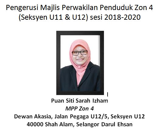 Komuniti Pangsapuri Seri Nuang @BBSA, Sek. U11: Ahli Majlis MPP Zon 4 sesi 2018/2020