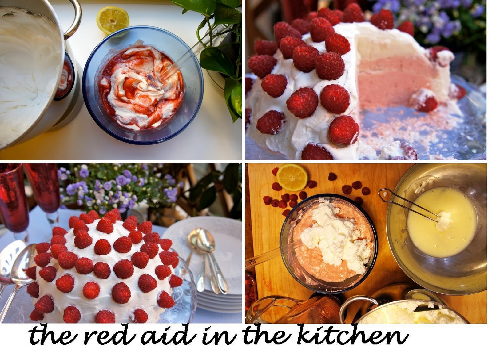 chocolate and cakes: raspberry parfait with vanilla Bourbon