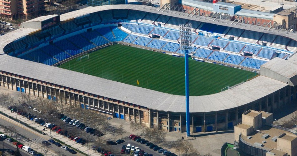 Estadio de La Romareda, campo de juego del Real Zaragoza