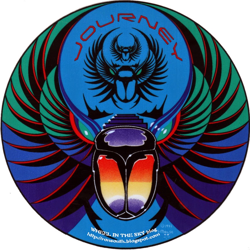 WHEEL IN THE SKY: Journey Captured Logo Sticker from 1981