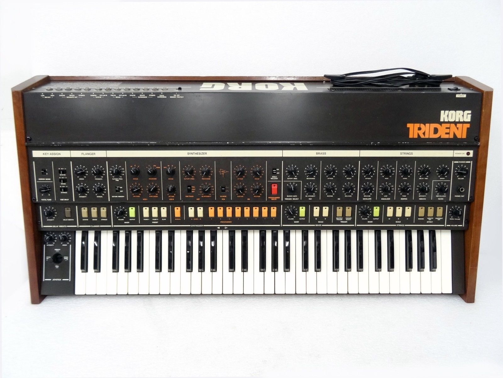 MATRIXSYNTH: Korg TRIDENT MK1 Vintage Analog Polyphonic Synth SN 331588