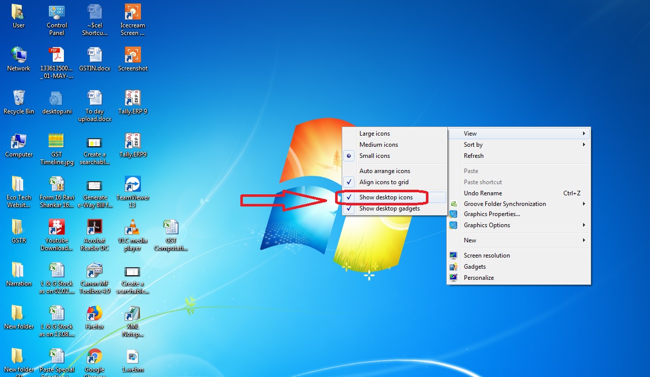 Goodwill Learning World: How to Hide Your Desktop Shortcut icons from ...