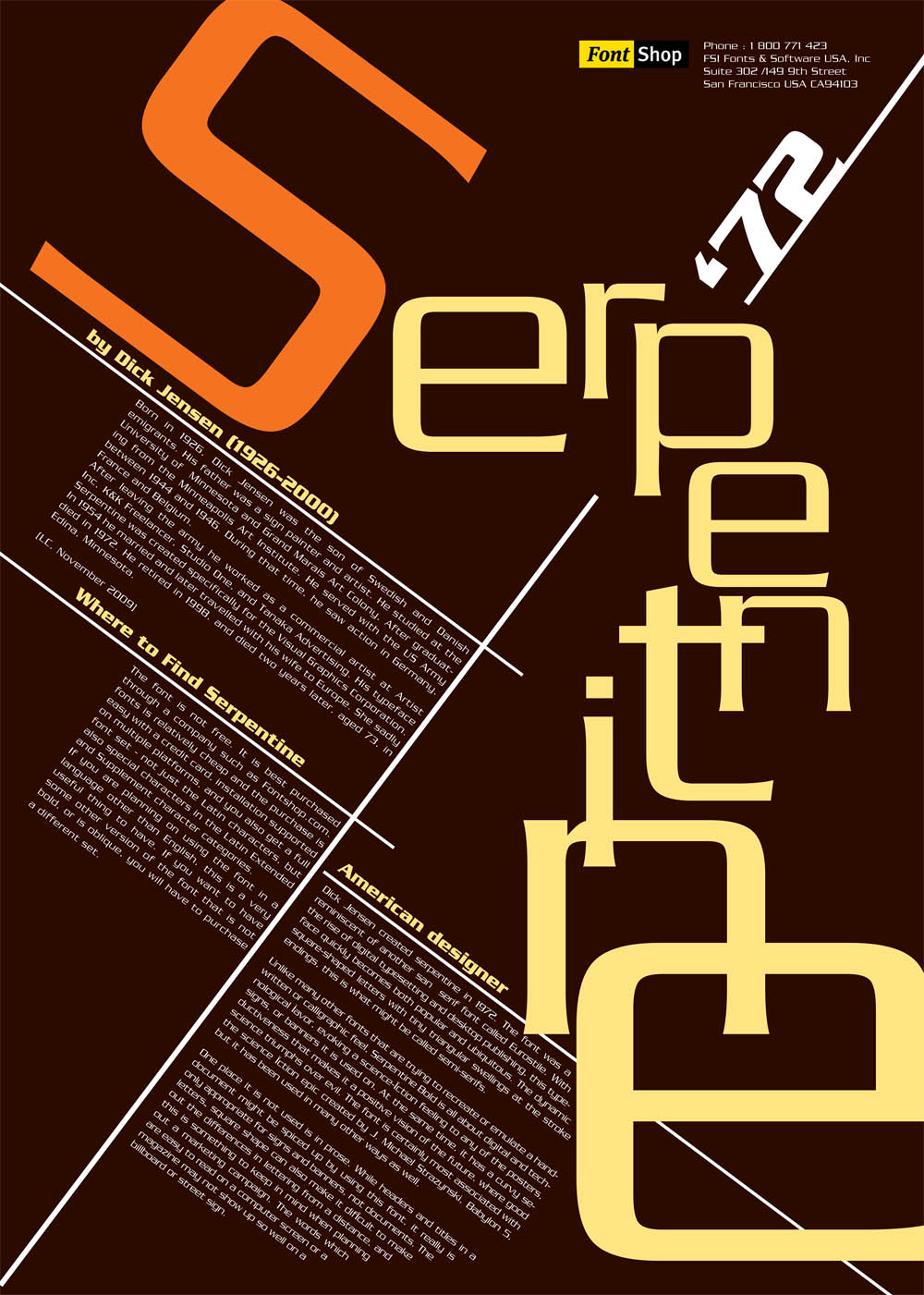Harrycanez's Design: Fontshop Poster design Competition