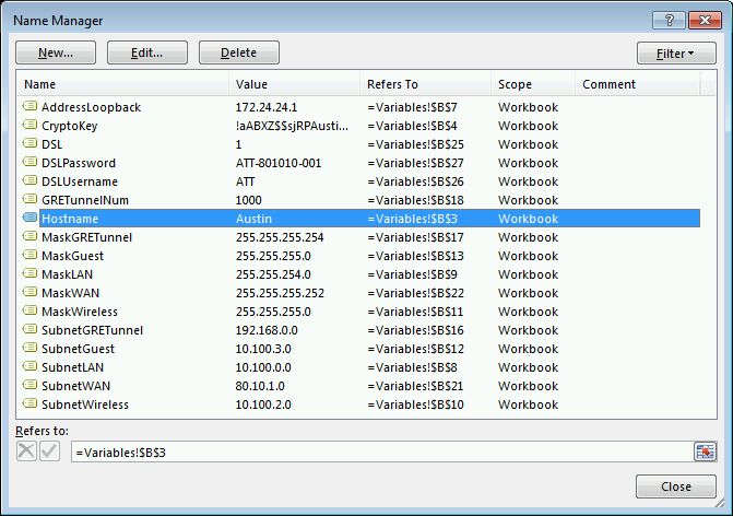 The8thLayer: Preparing to build a Cisco config with Excel