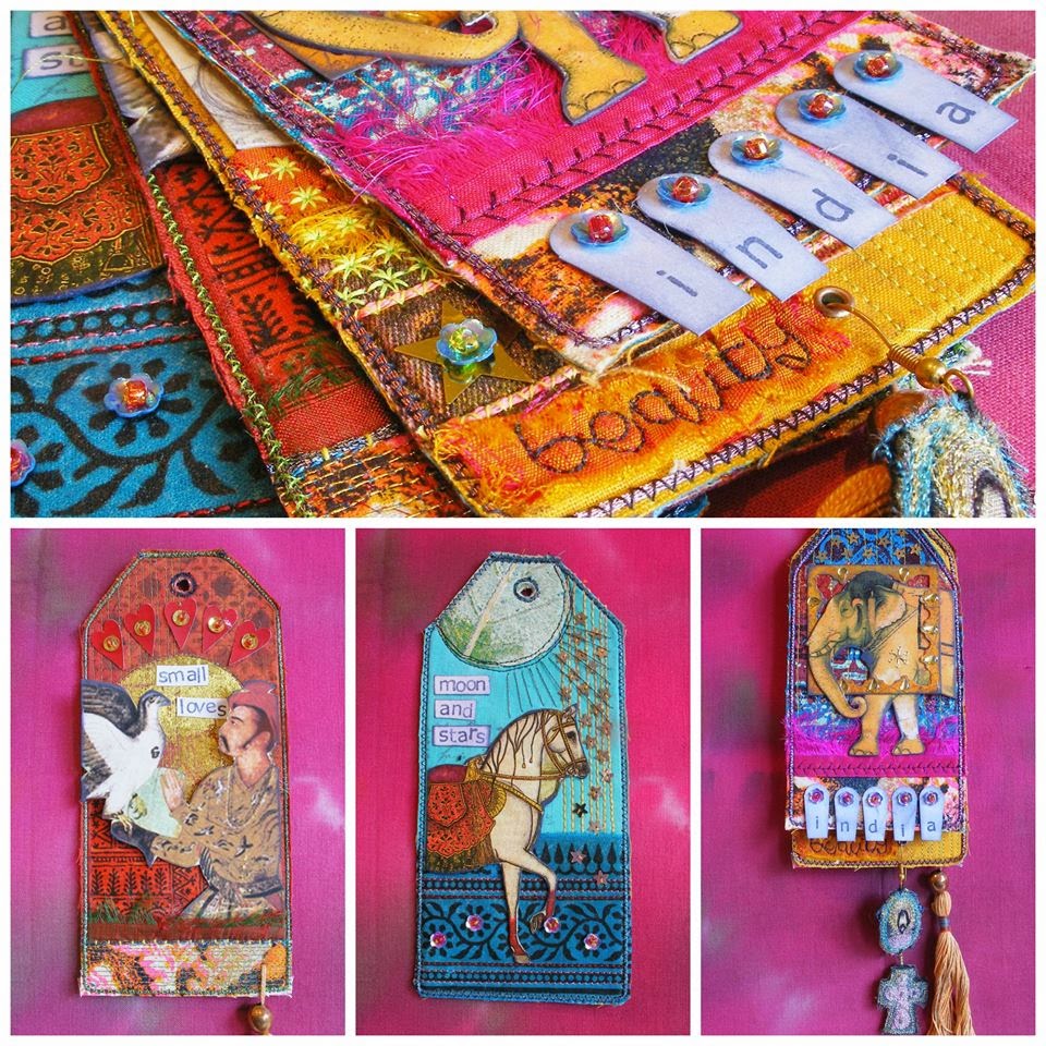 Requirements List - Tantalising Textile Tag Books with Angie Hughes