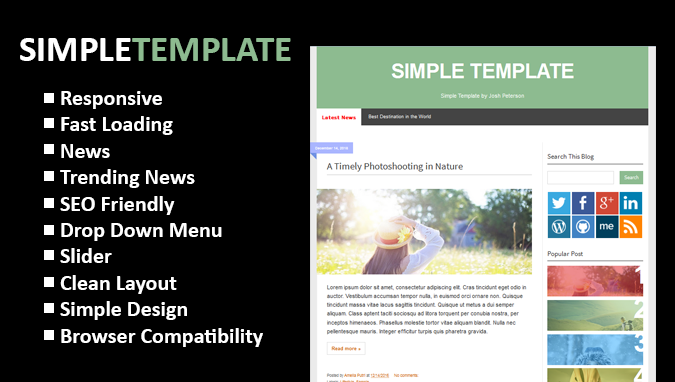 Simple Responsive Blogger Template
