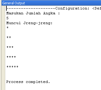 Java - Menampilkan Symbol Bintang Sesuai Inputan