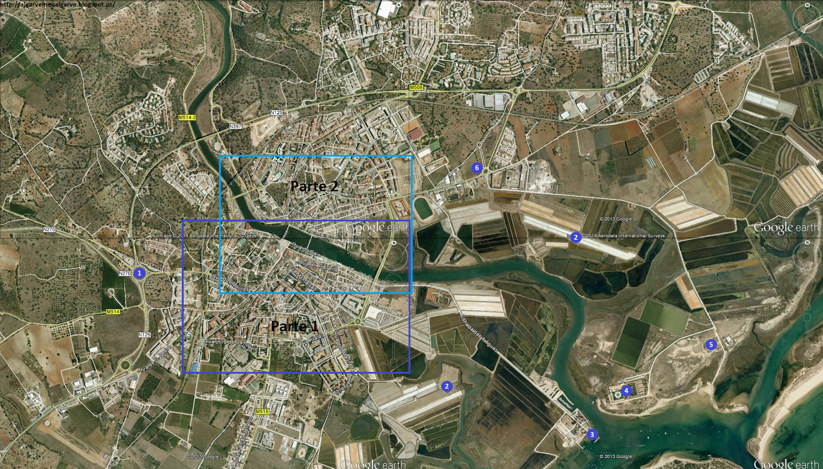 Algarve: Tavira - Mapa e Pontos de Interesse