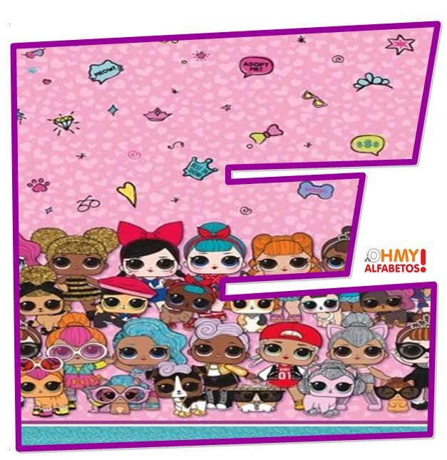 Alfabeto LOL Surprise. Cute LOL Surprise Abc. - Oh my Alfabetos!